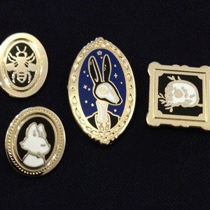 Small Portrait of a Fennec Fox - Series 1 - Collectable Enamel Pin - Etsy