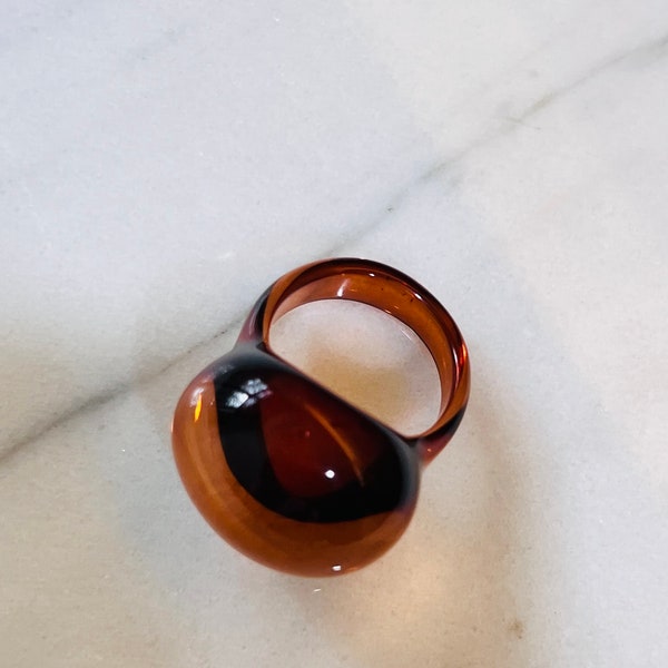 Lucite Ring - Etsy UK