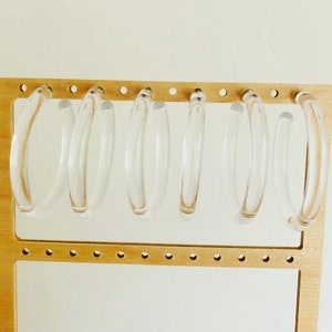 55mm Large Clear Lucite Hoop Earrings, Transparent Hoop Earrings, Clear ...