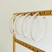 55mm Large Clear Lucite Hoop Earrings, Transparent Hoop Earrings, Clear ...