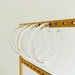 55mm Large Clear Lucite Hoop Earrings, Transparent Hoop Earrings, Clear ...