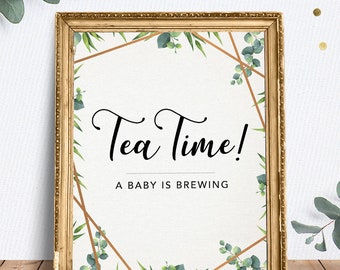 Printable Tea Sign - Etsy