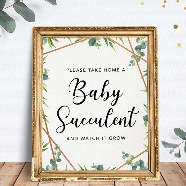 Baby Succulent Sign - Etsy