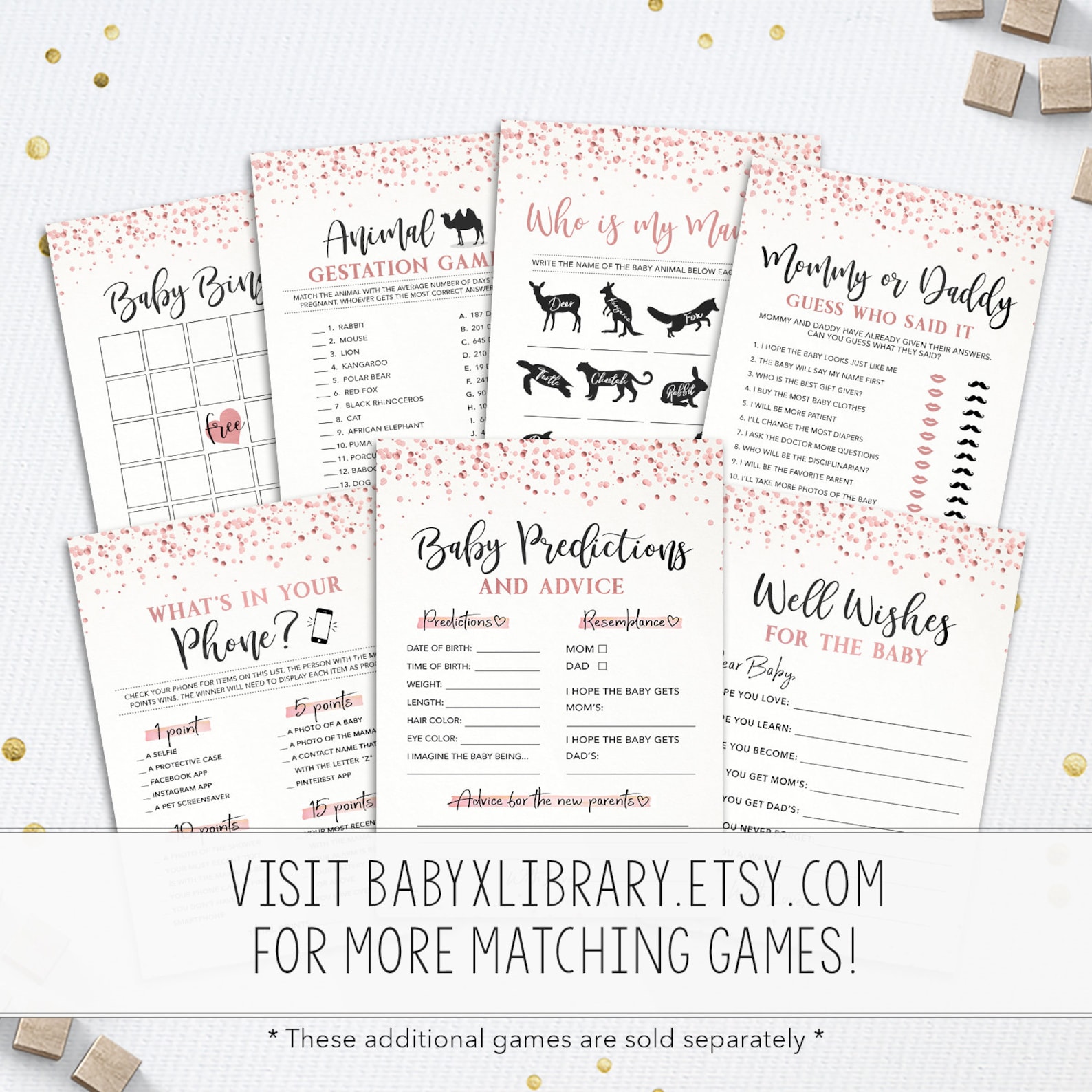 Baby Animal Word Scramble Baby Scramble Baby Shower - Etsy