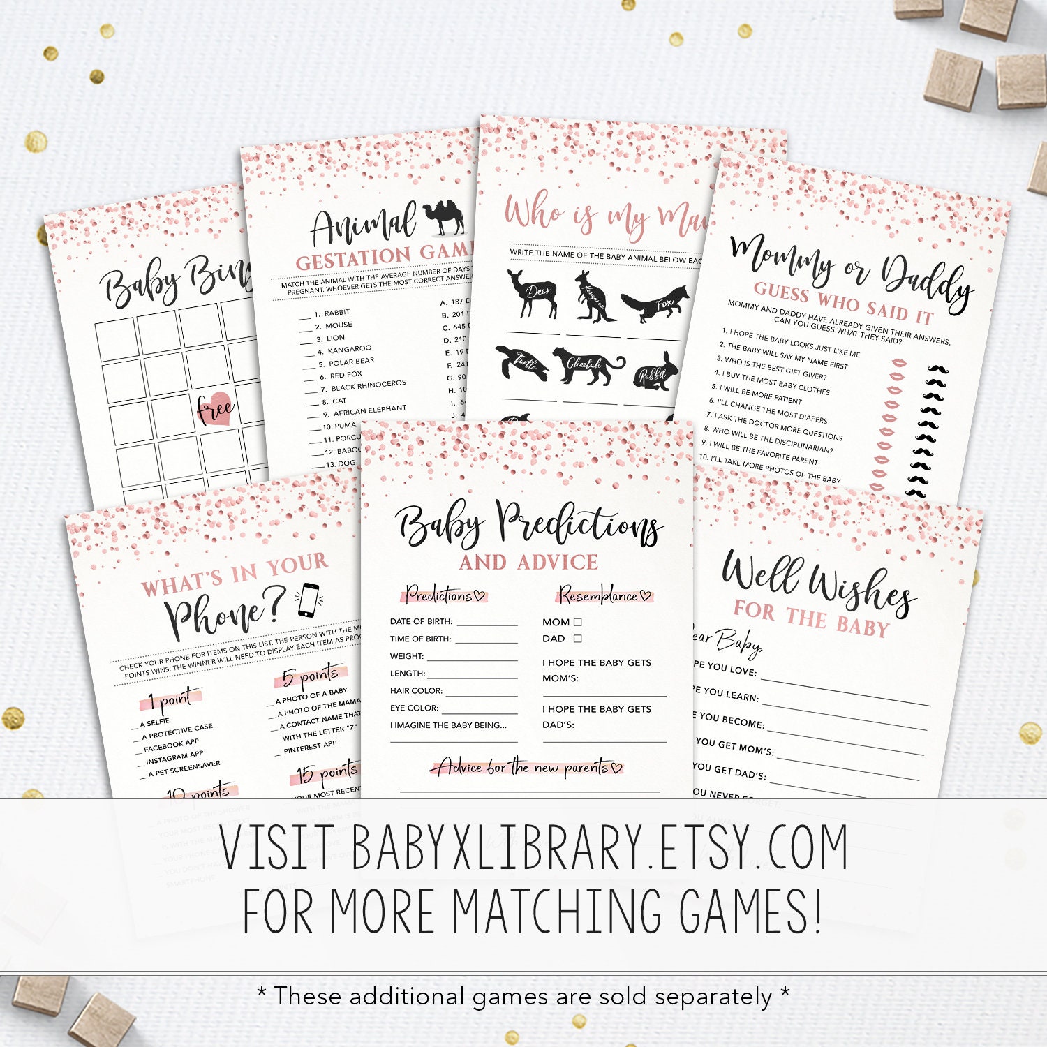 Baby Animal Word Scramble Baby Scramble Baby Shower | Etsy