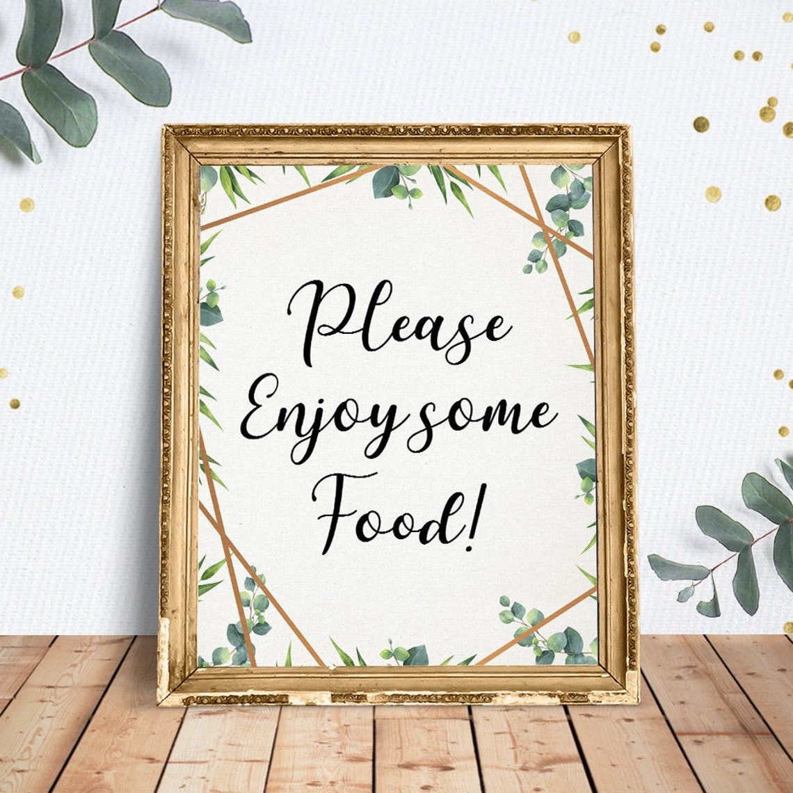 Please Enjoy Some Food Sign Baby Shower Sign Printable - Etsy