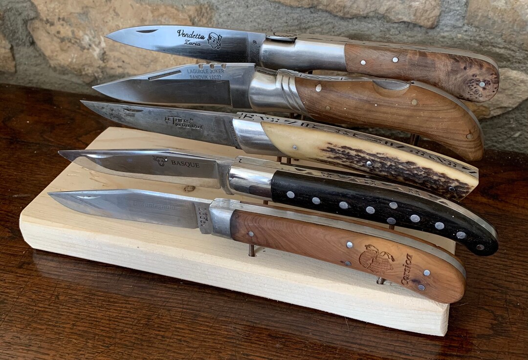 5-knife Wooden Pallet Pose Display SUPPORT METAL Unique - Etsy