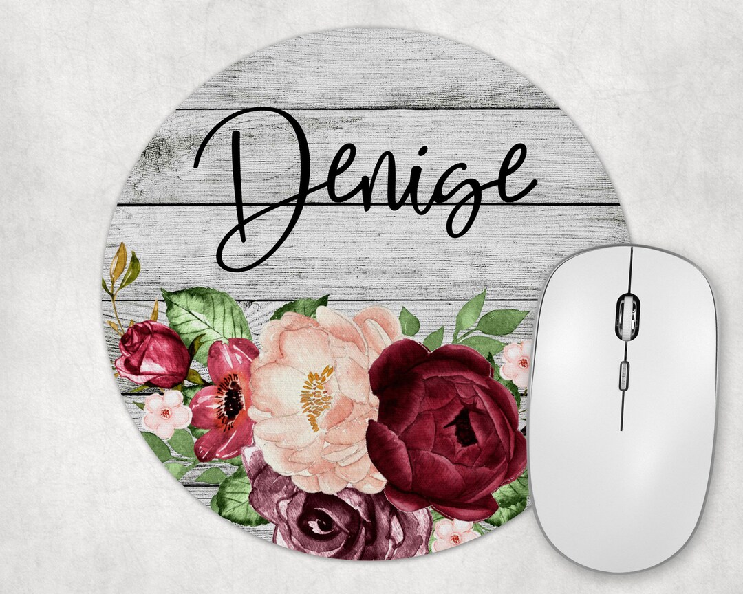 Personalized Mouse Pad, Office Decor, Round Mouse Pad, Office Supplies ...