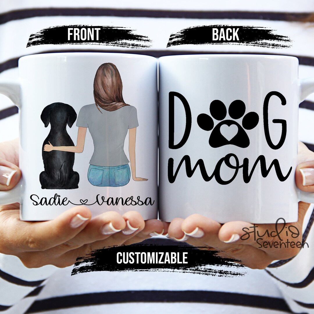 Dog Mom Mug, Custom Pet Mug, Custom Dog Mugs, Personalized Gift for Dog ...