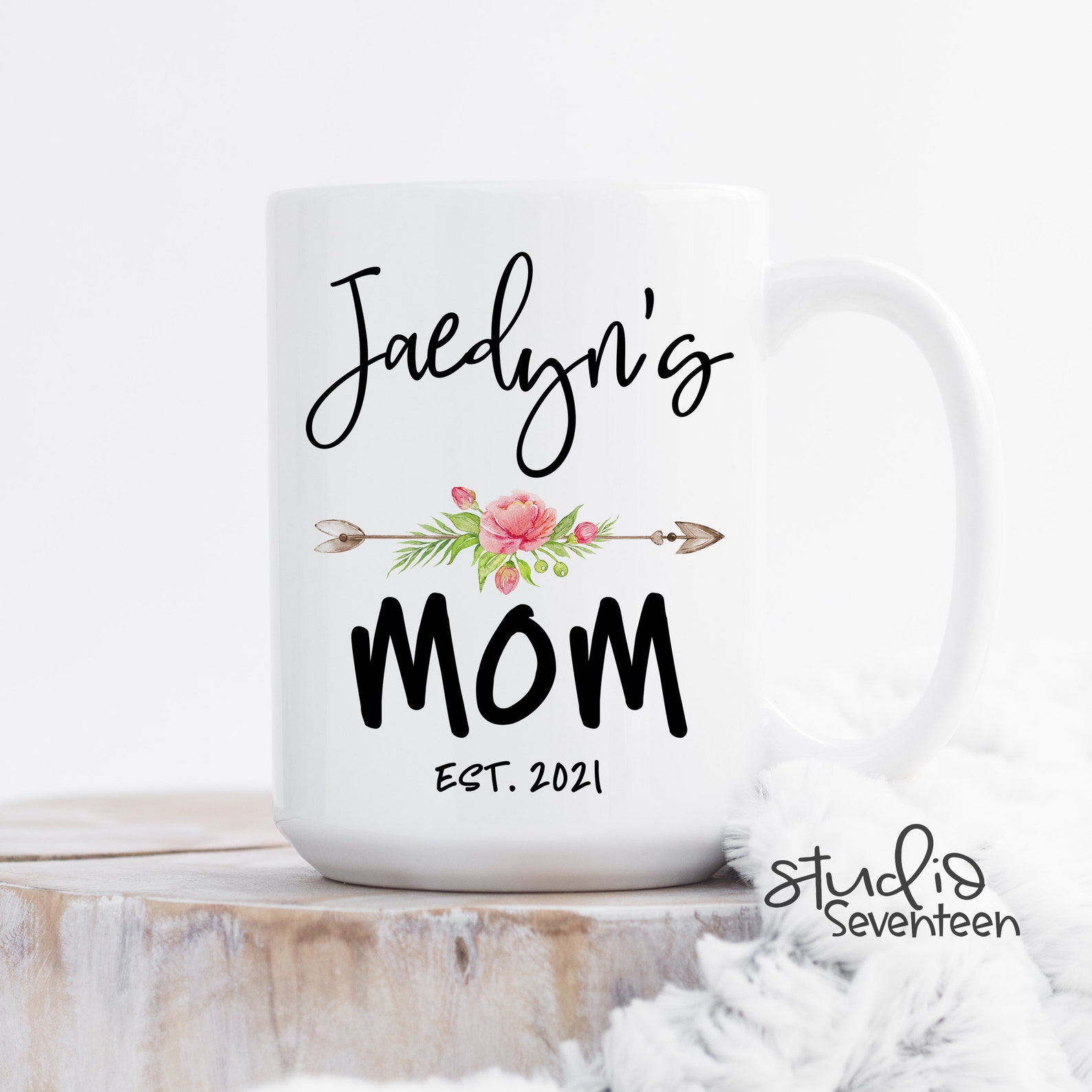 New Mom Mug Personalized Mom Mug Pregnancy Reveal Mug First - Etsy