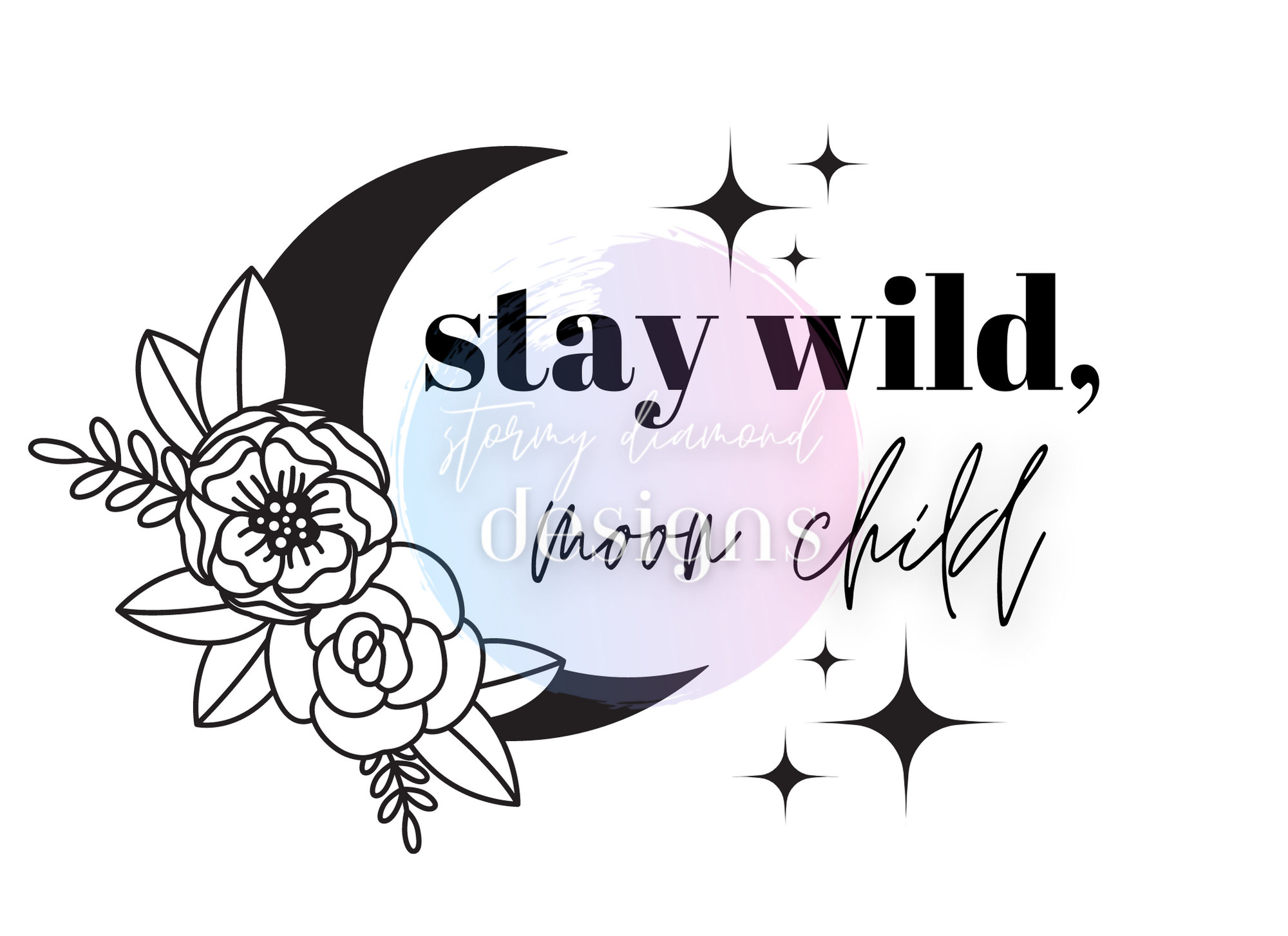 Stay Wild, Moon Child PNG, Stay Wild PNG, Mood Child PNG, Stay Wild ...