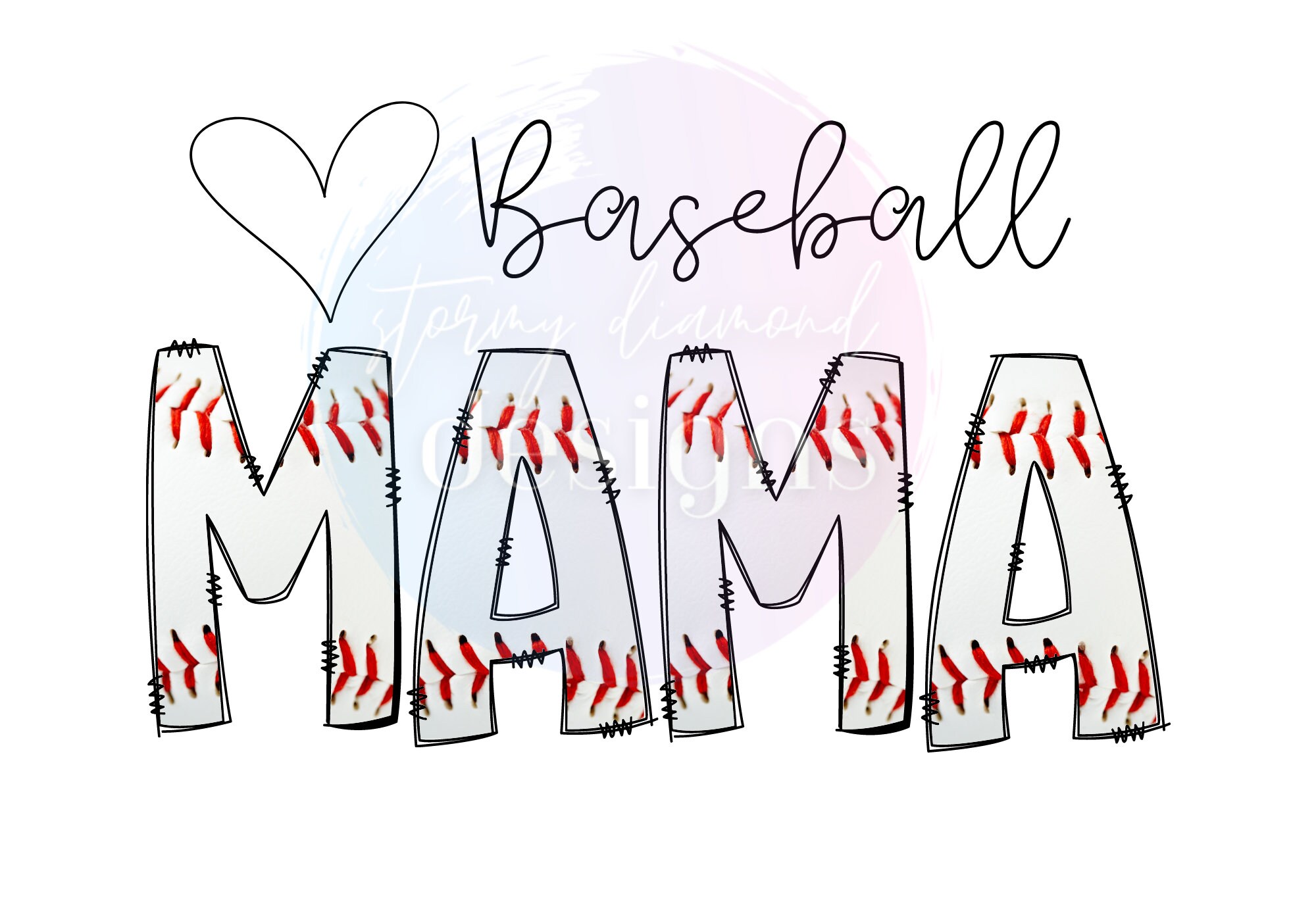 Baseball Mama Png, Baseball Png, Mama Png, Sports Png, Heart Png ...