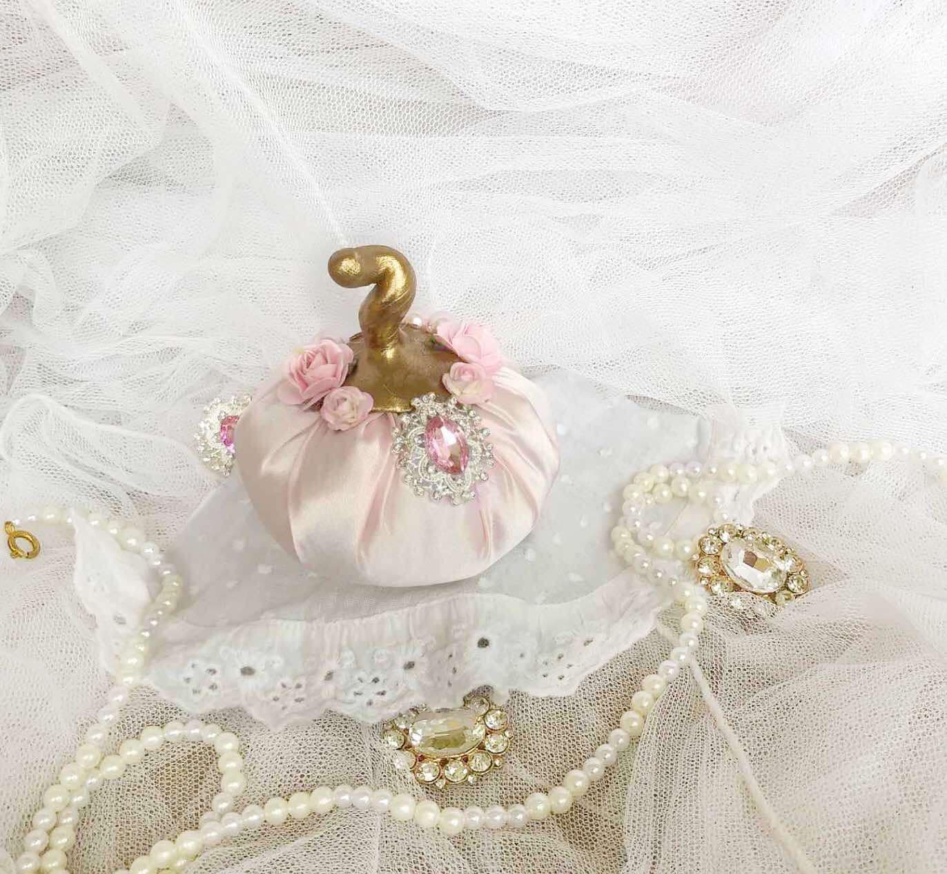 Rhinestone Pumpkin Pink Pumpkin Fall Wedding Decor Small - Etsy