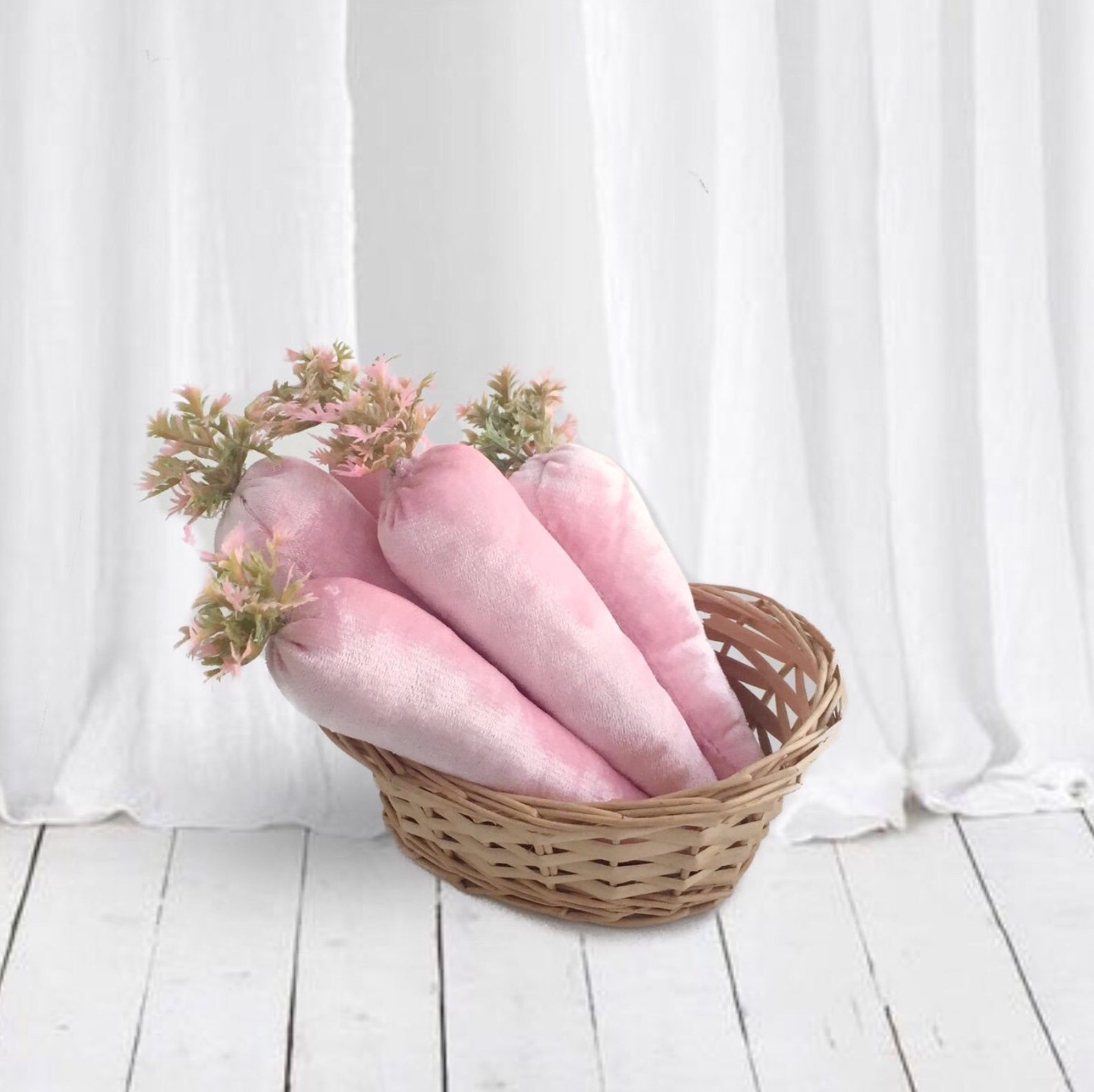 Handmade Fabric Carrots Bunny Bait Easter Tiered Tray Decorations ...