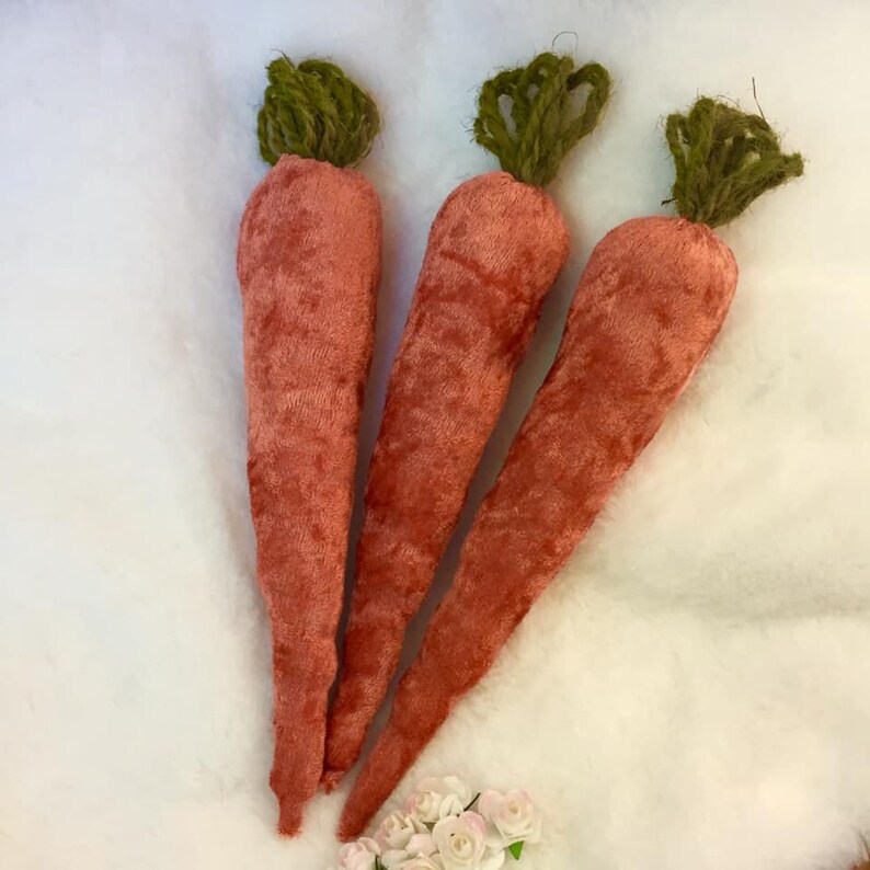 Velvet Carrots Primitive Carrot Fillers for Bowls SET 3 | Etsy