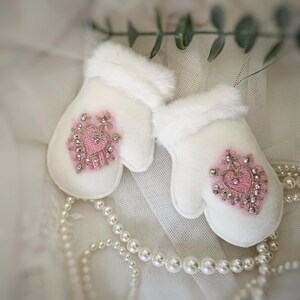 Mini Mittens Ornament Whimsical Touch for Your Christmas Tree Shabby ...