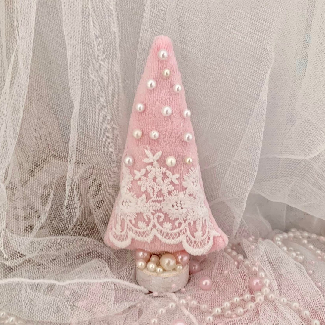 Pink Mini Christmas Tree Pink Christmas Velvet Trees - Etsy