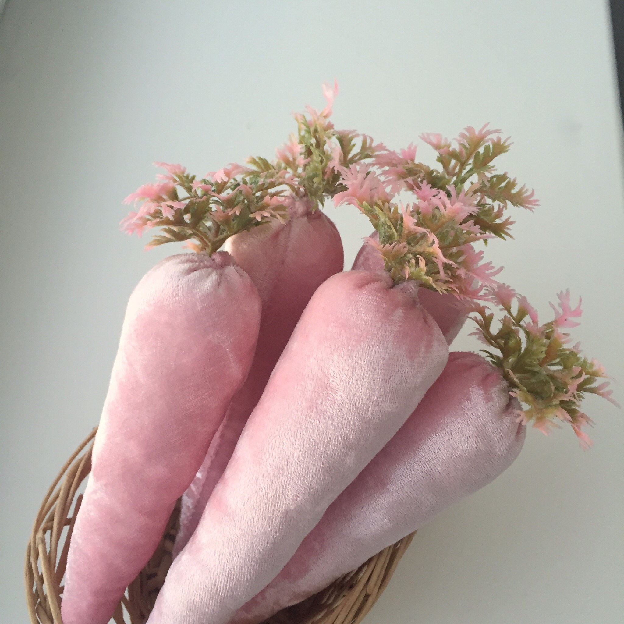 Handmade Fabric Carrots Bunny Bait Easter Tiered Tray Decorations ...