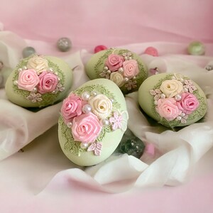 Shabby Chic Easter Eggs Wooden Eggs Easter Basket Ideas Decorated Eggs ...