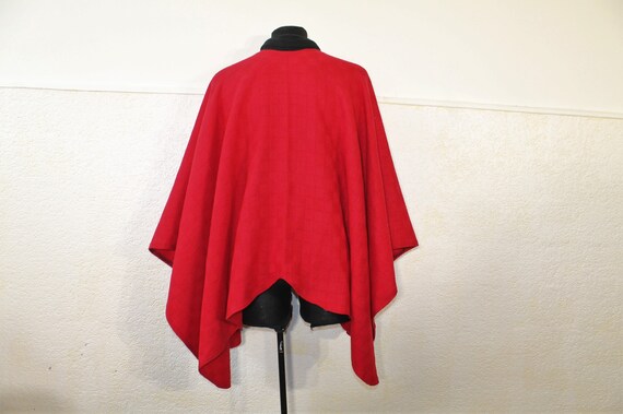 Vintage Wool Cape Women / Red Cape / Red Wool Cape / … - Gem