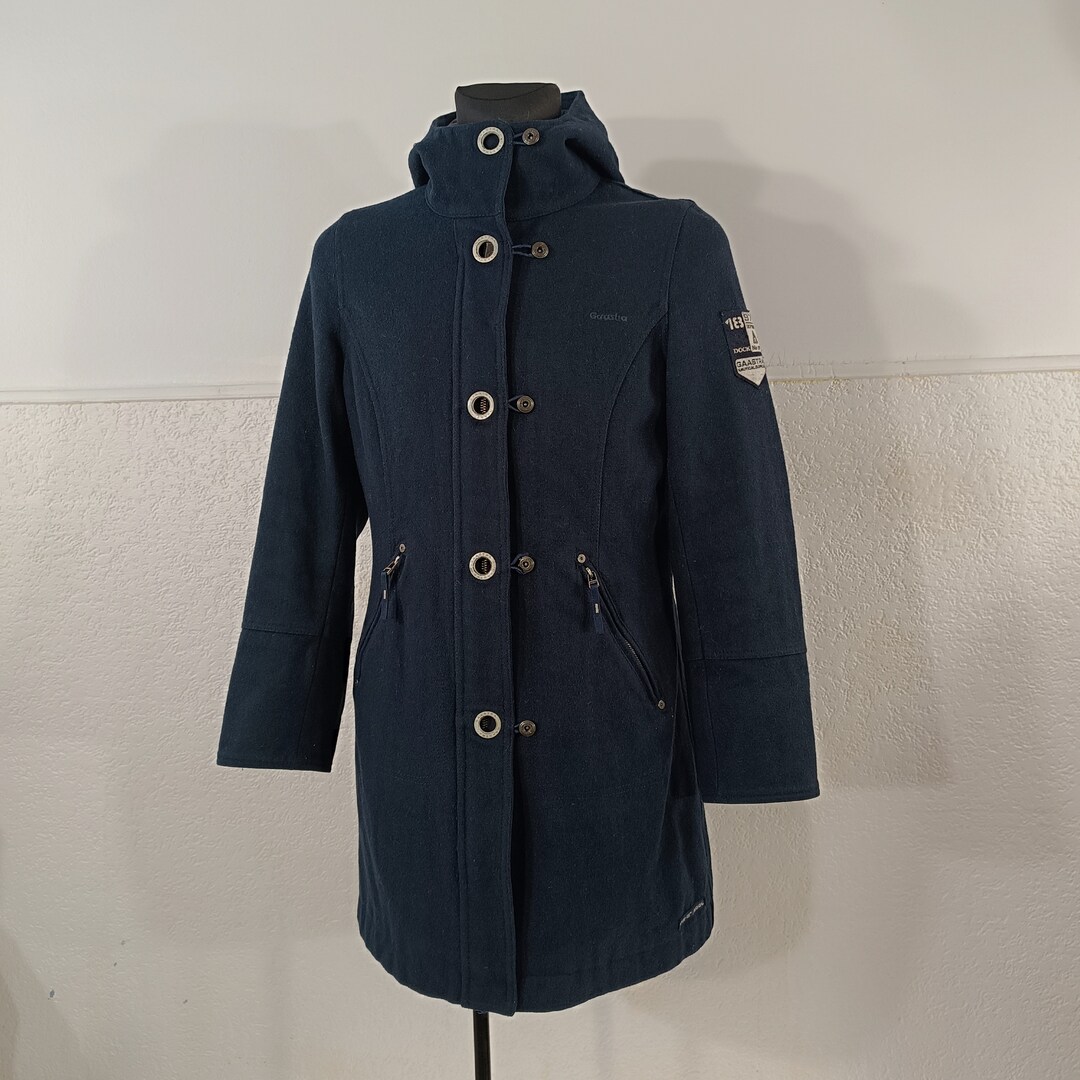 Navy Wool Coat Women, Gaastra Coat, Vintage Duffle Coat, Yachting Coat ...