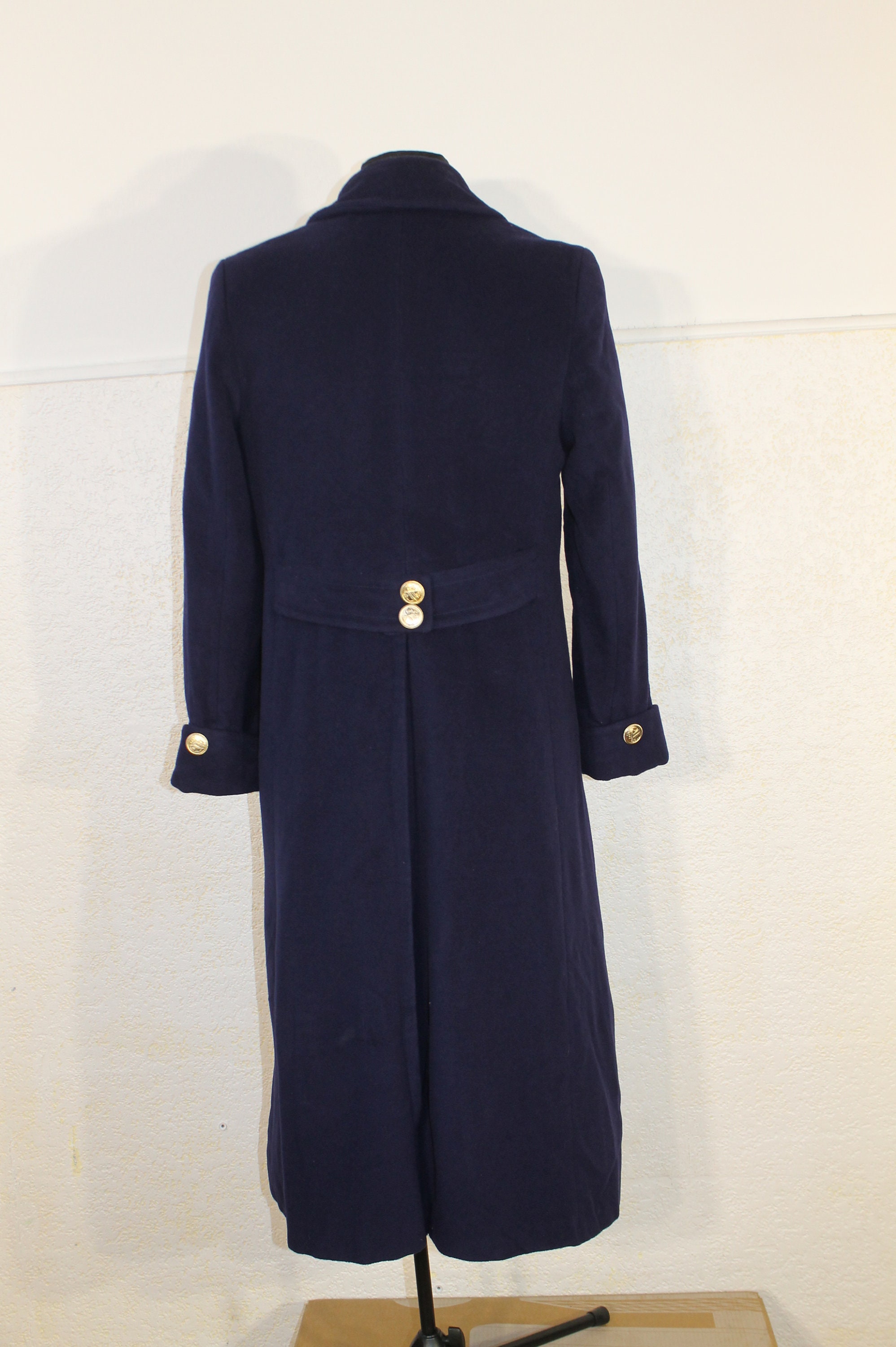 Cashmere Coat Greatcoat Navy Wool Coat Steampunk Coat - Etsy