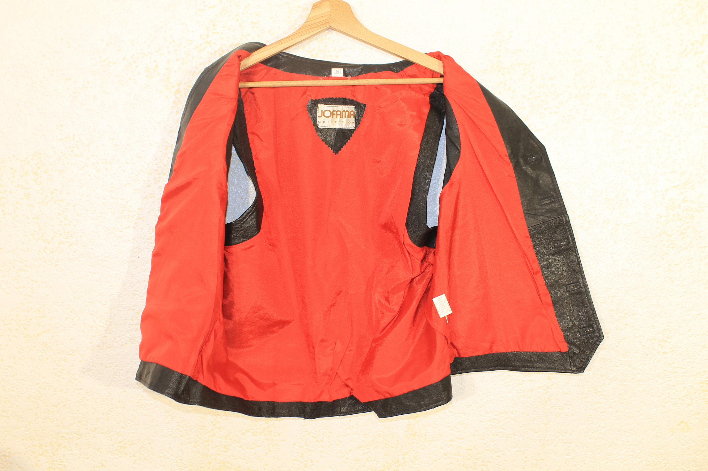 Vintage Black Leather Vest, Vintage Leather Waistcoat, Jofama Vest ...