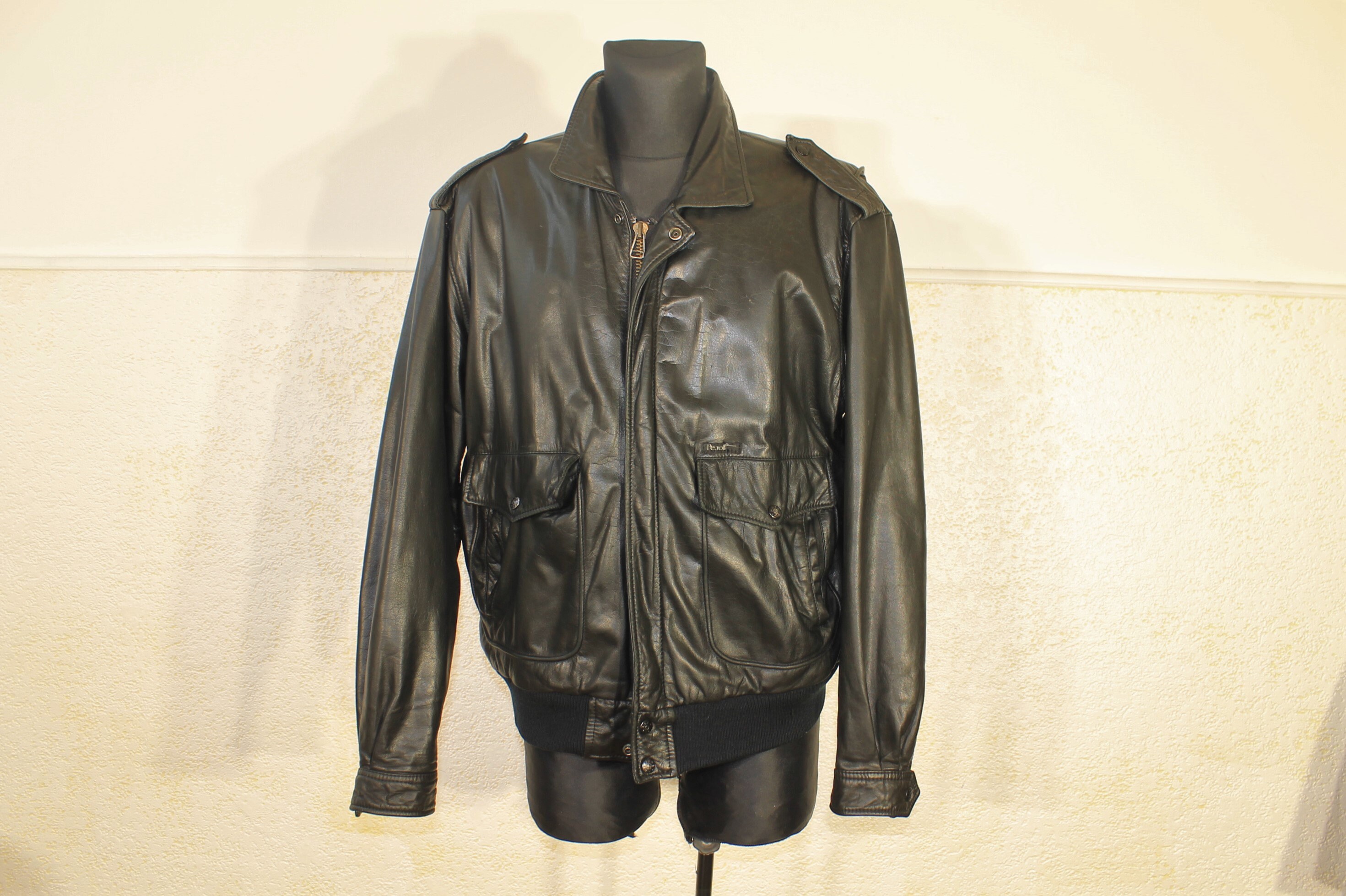 A2 Jacket, Petroff Leather Jacket, Aviator Jacket, Black Leather Jacket ...