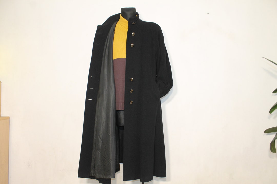Wool Overcoat Vintage Women Long Full Length Wool Coat, Wool Trench ...