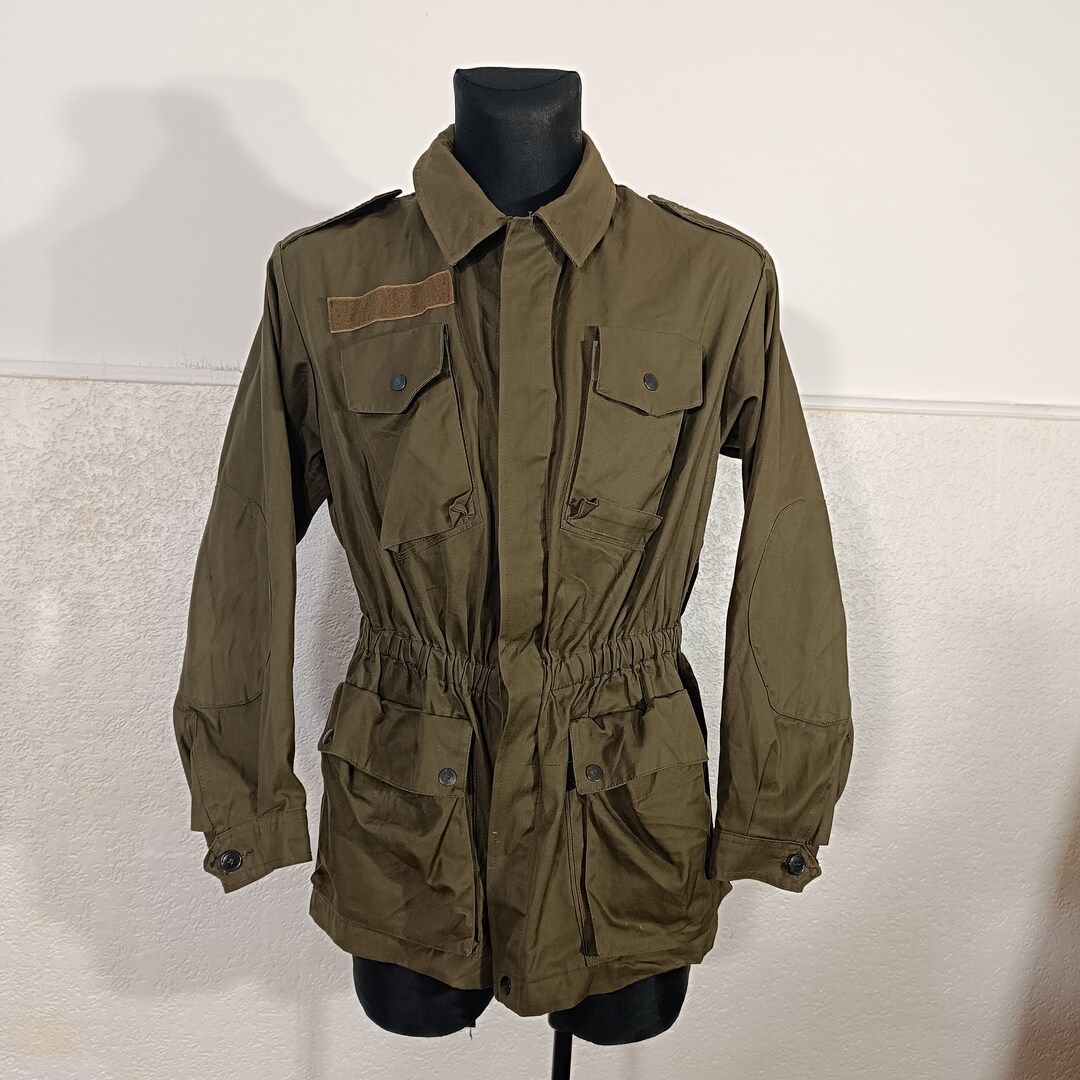 Original Italian Army Olive Green Jacket Shirt Military BDU Surplus ...