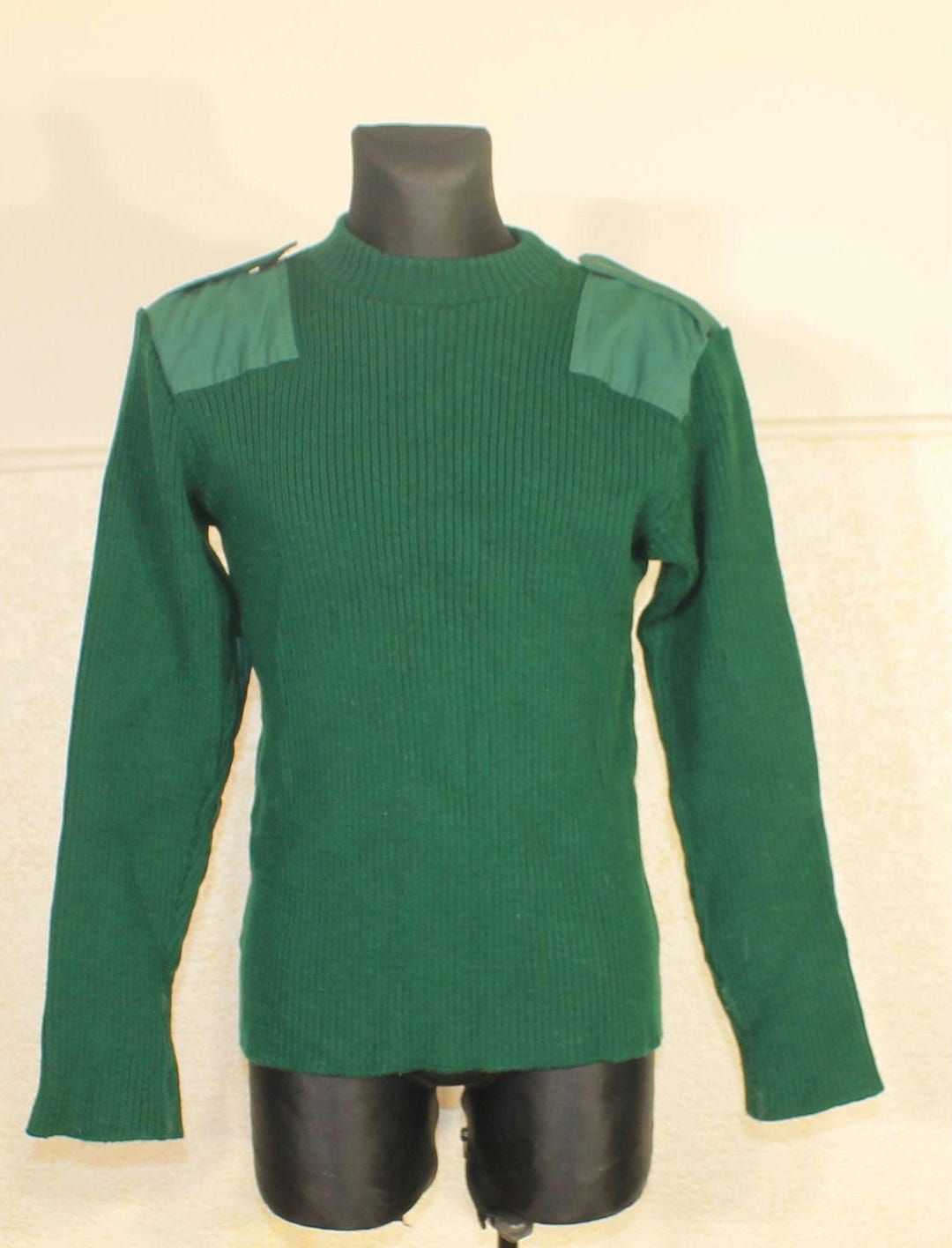 Vintage Green Wool Commando Jumper for Hunting & Shooting - Military ...