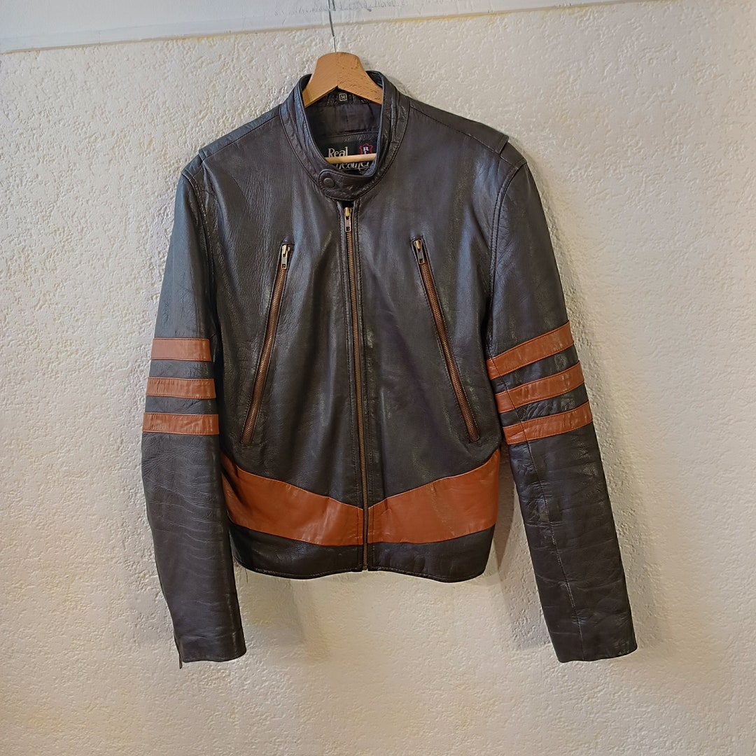 Vintage Motorcycle Jacket, Steve Mcqueen Jacket, Brown Leather Jacket ...