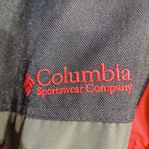 Vintage COLUMBIA 90s Sportswear Jacket Mens L Windbreaker, Red Jacket Vintage Mens - Etsy