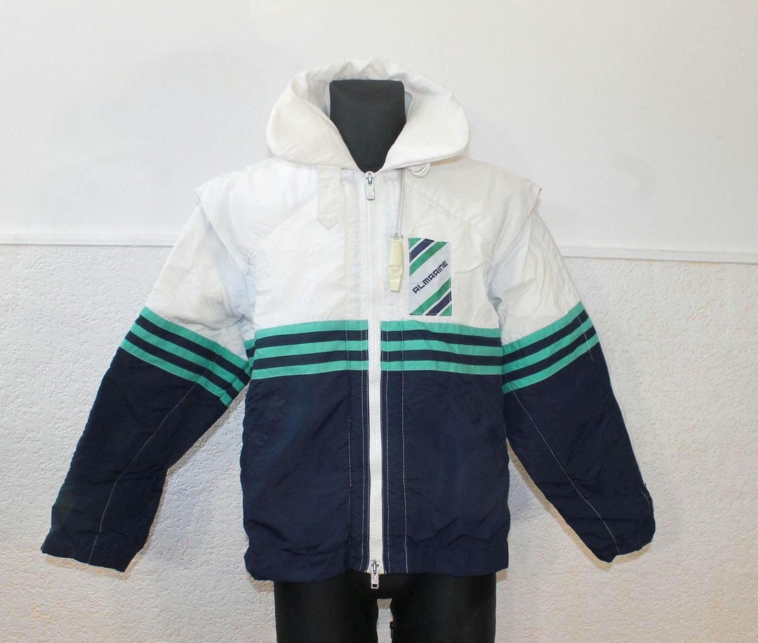 Vintage Sailing Jacket, Almarine Jacket, Nautical Insulated Jacket ...
