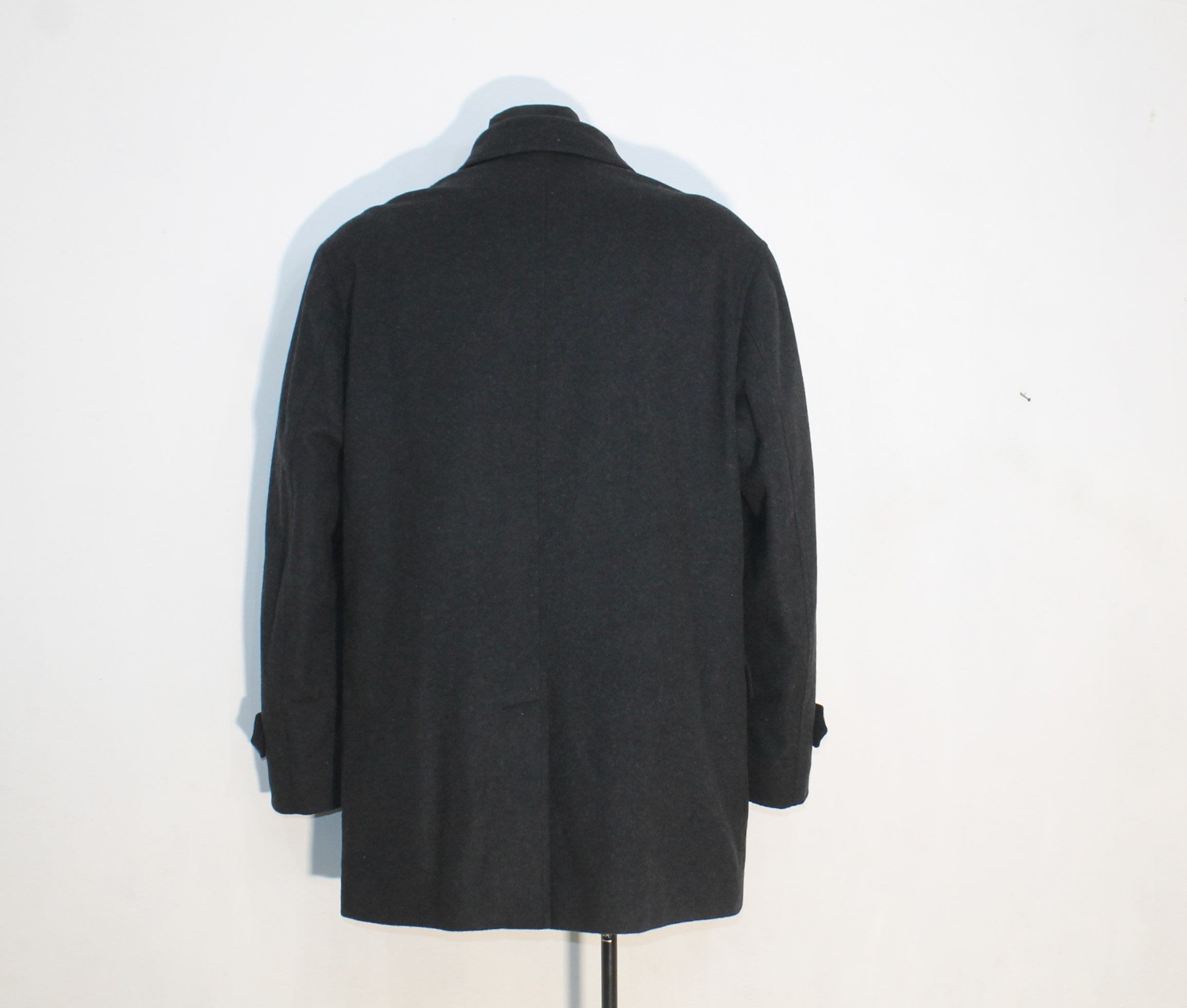 Wool Coat Tartan Liner Men Italian Wool Overcoat Men TAZIS 80s Vintage ...
