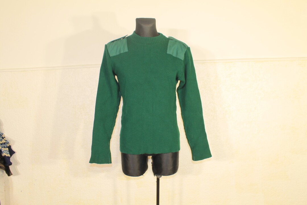 Commando Jumper, Green Jumper, Wool Jumper, Hunting Jumper, Commando ...