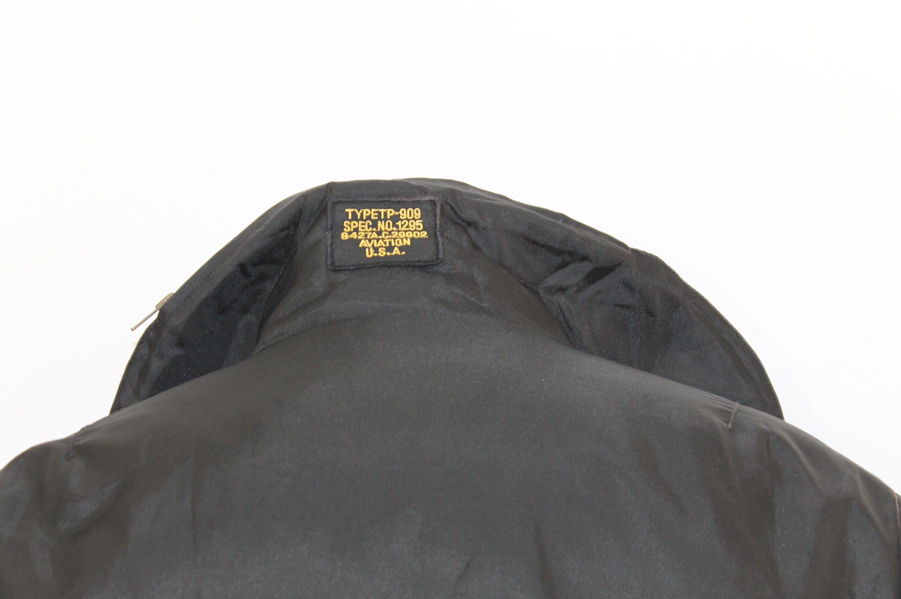 Aviation Flight Jacket TYPE TP-909 Black 80s Vintage Flight Aviation Flight Jacket TYPE TP-909 Black 80s Vintage Flight