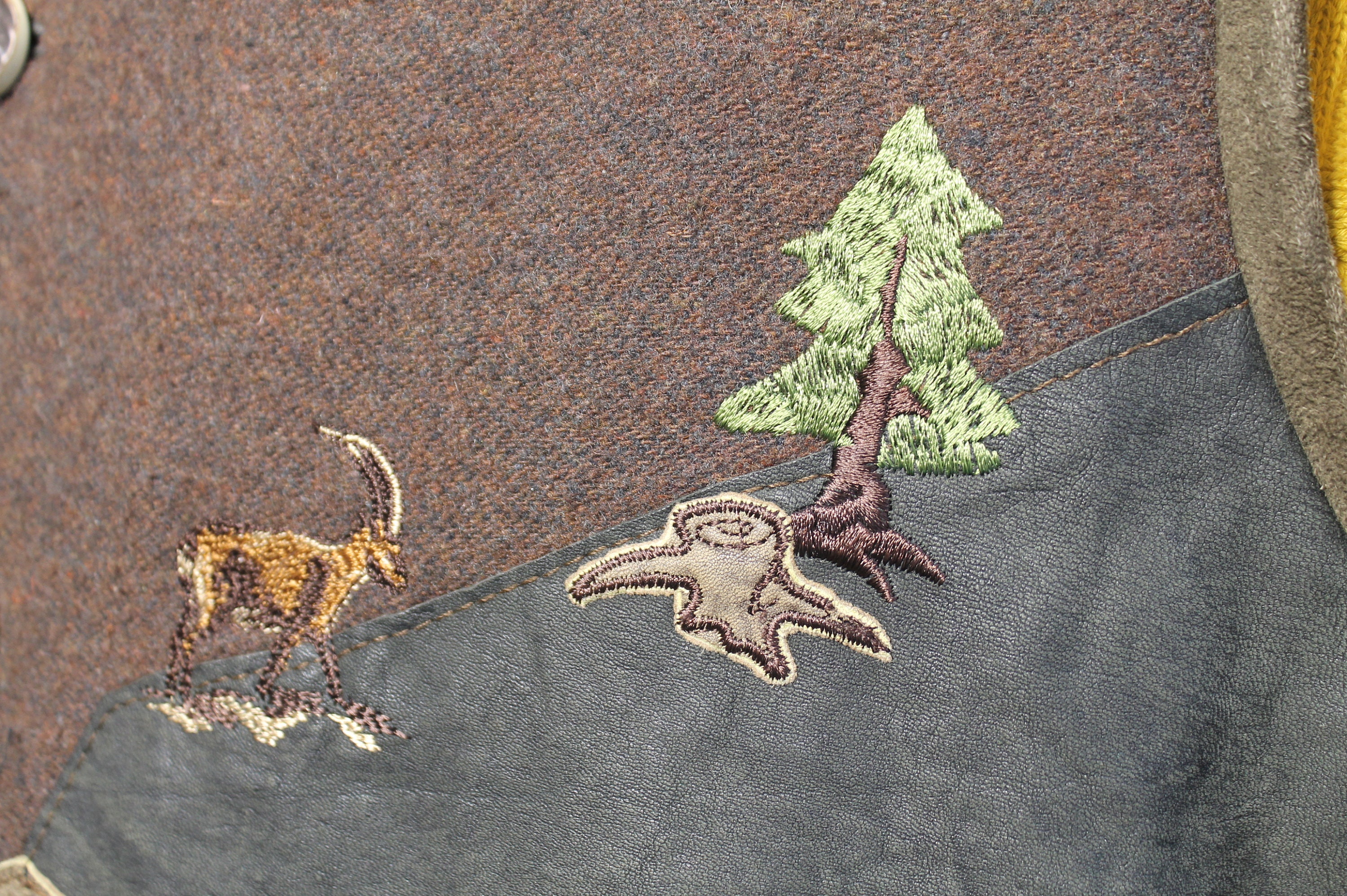 Boiled Wool Vest Men Brown / Sheepskin Vest / Traditional Wool Vest ...