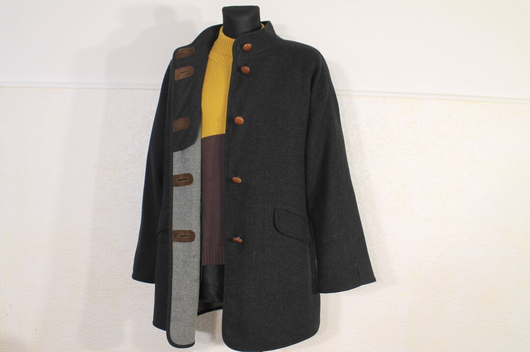 Loden Coat, Black Wool Coat Women, SCHNEIDERS Coat, Winter Coat ...