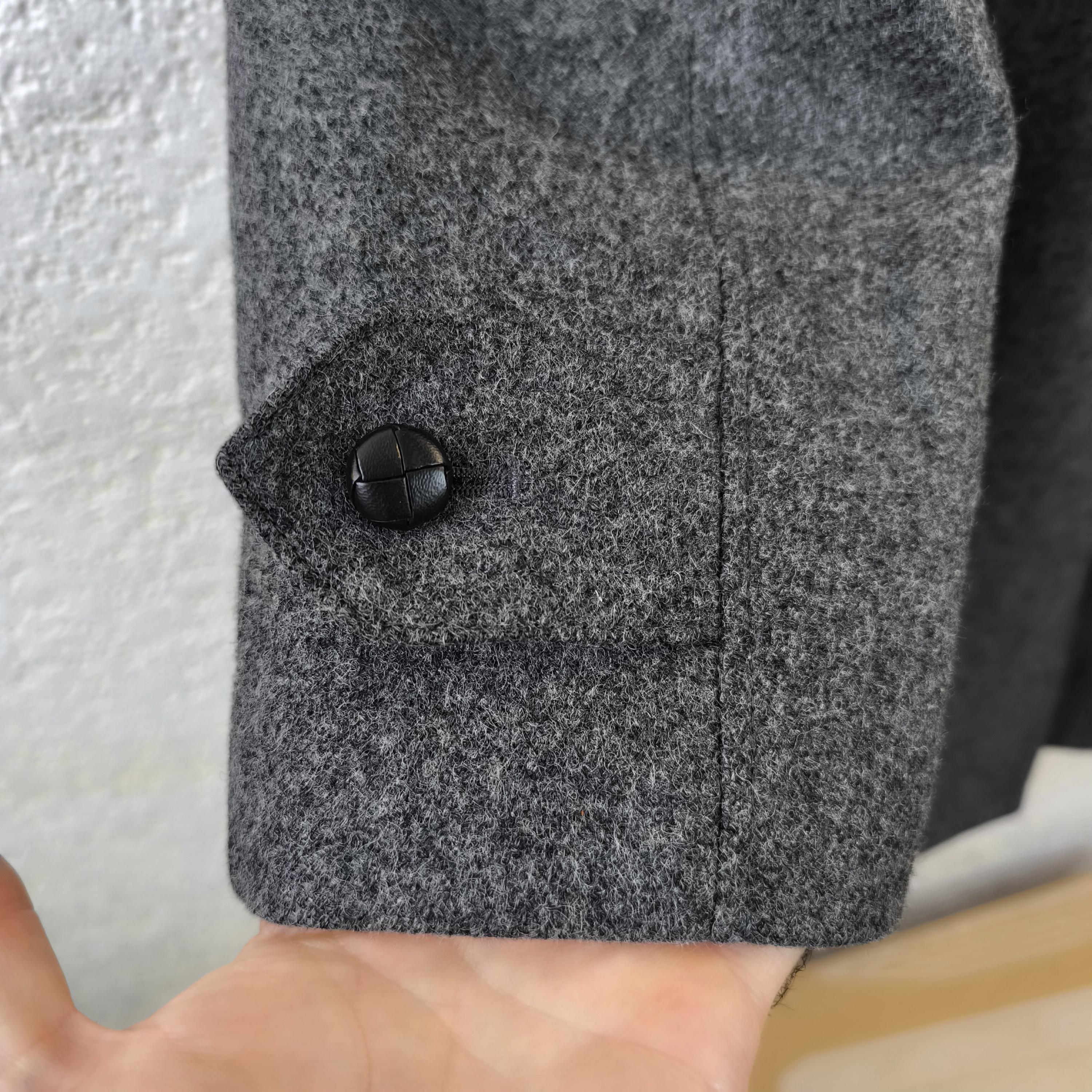 Pure Wool Coat, Vintage Gray Wool Coat, Check Coat, Wool Overcoat, Gift ...