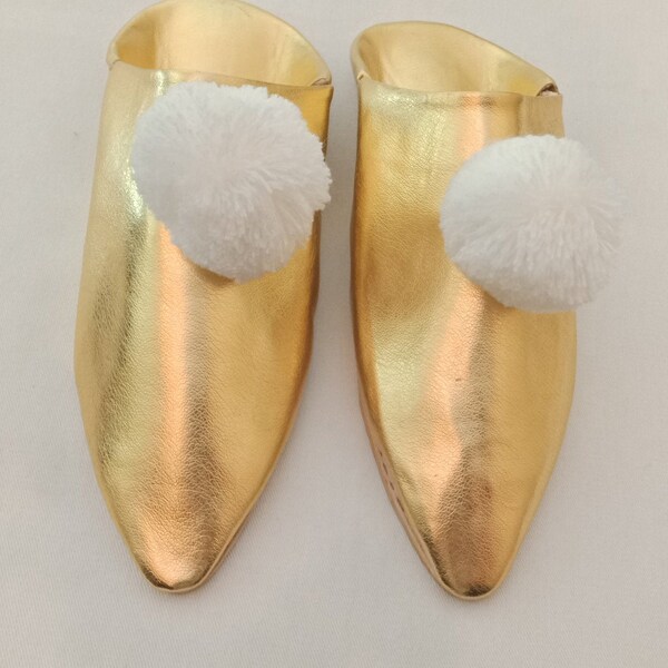Gold Slippers - Etsy