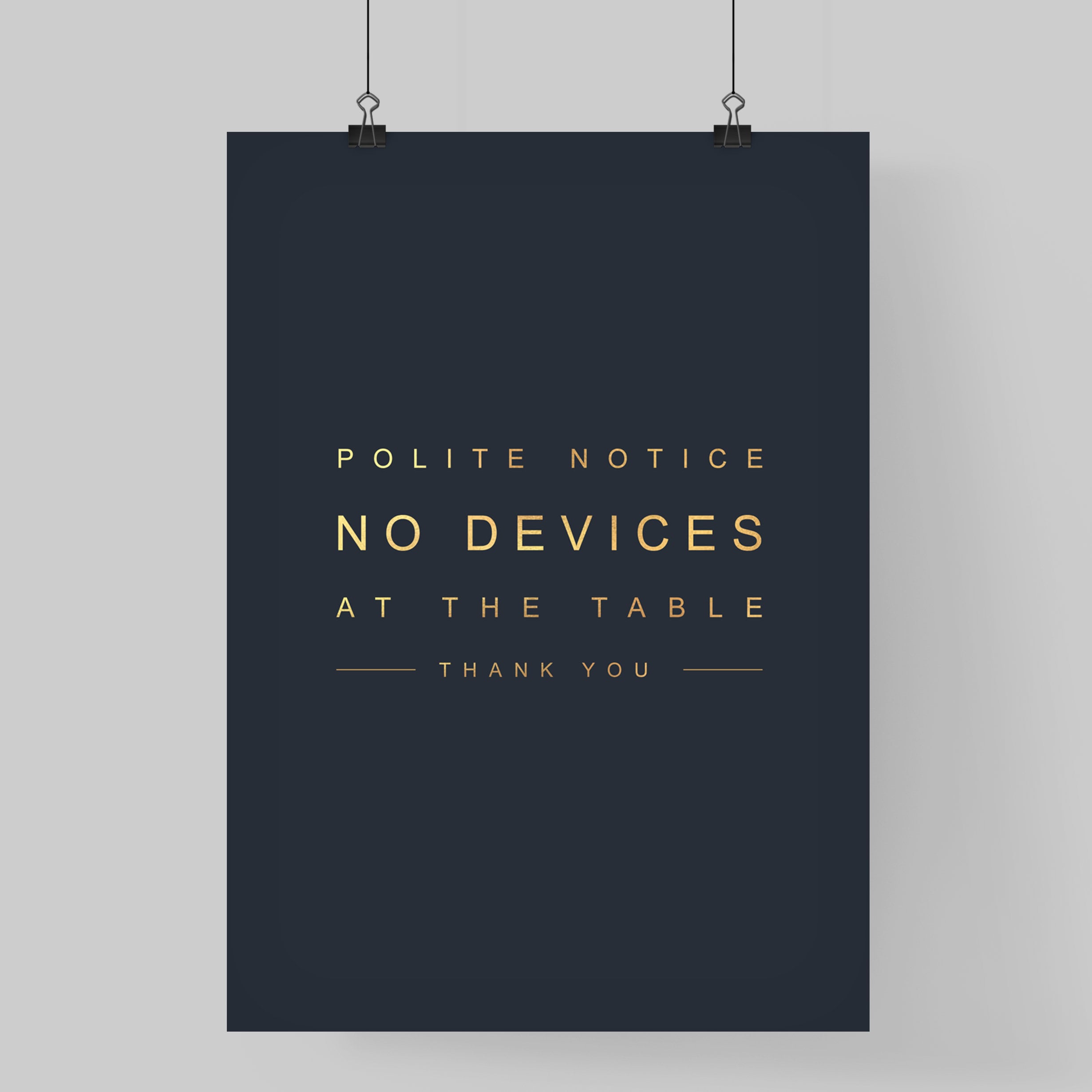 Table Rules Sign, Table Manners Sign, Family Rules Sign, No Devices ...