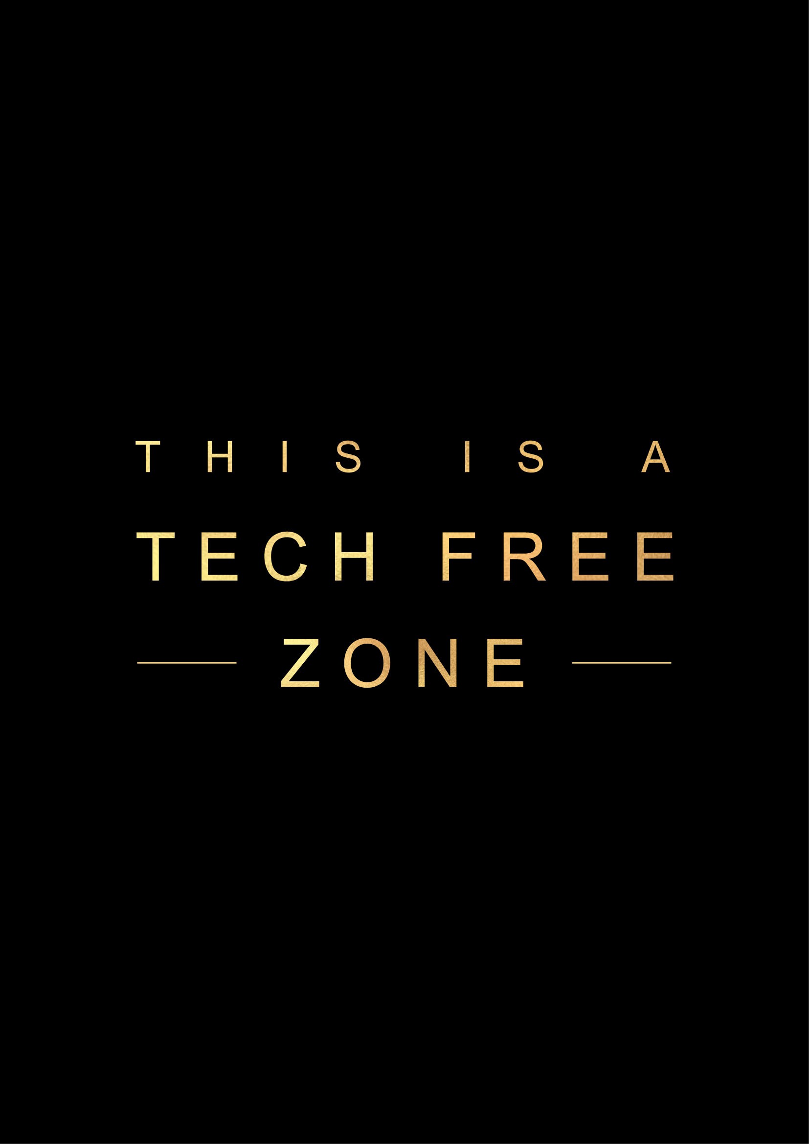 Tech Free Zone, No Tech Sign, Table Manners Sign, Family Rules Sign ...