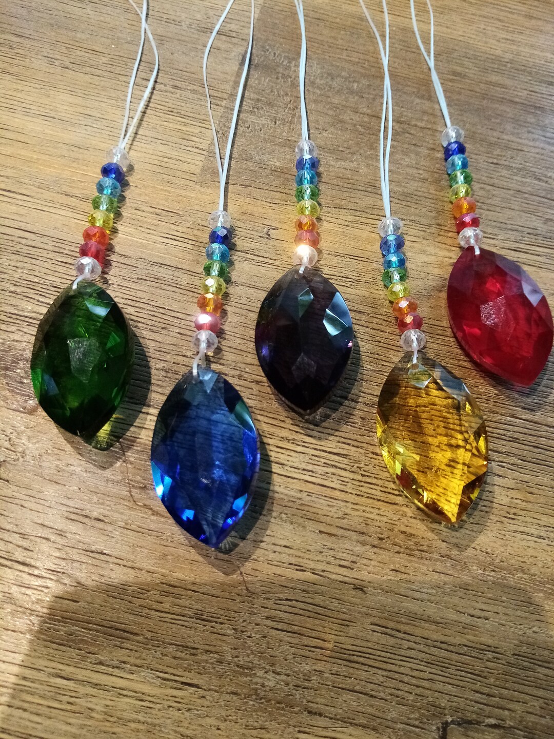 Crystal Glass Facets Cut Prisma Colorful Rainbow Prisma Feng Shui ...