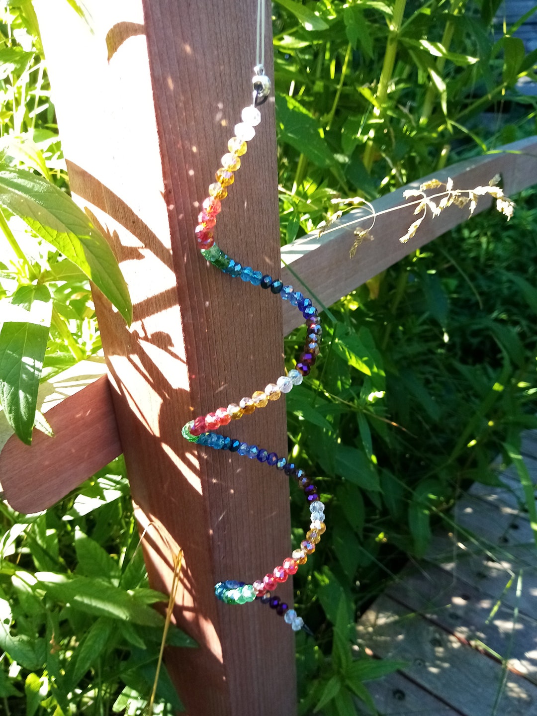 Crystal Glass Spiral Suncatcher Garden Outdoor and Indoor Super ...