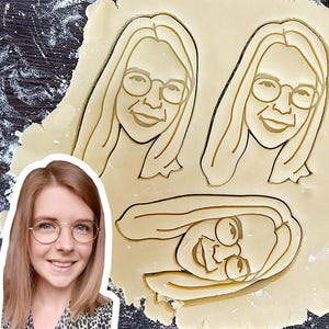 Custom Portrait Cookie Cutter, Personalized Gift, Cookie Face From ...