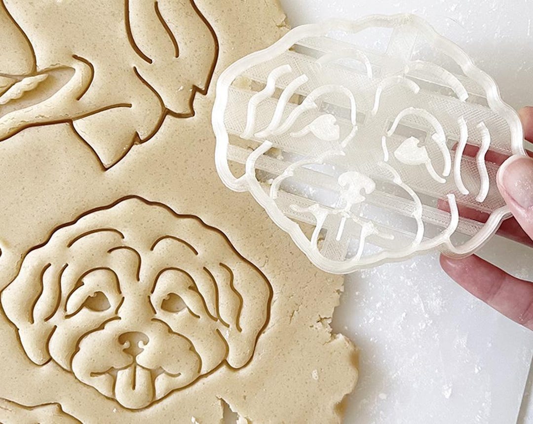 Maltipoo Cookie Cutter: Maltese, Poodle Dog Portrait Stamp, Pet Baking ...