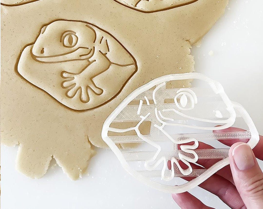 Gecko Cookie Cutter, Lizard Cookie Cutter, Fondant and Clay, Cookie ...