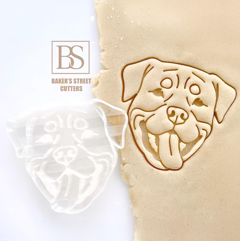 Rottweiler Dog Breed Cookie Cutter: Custom Pet Portrait Gift - Etsy