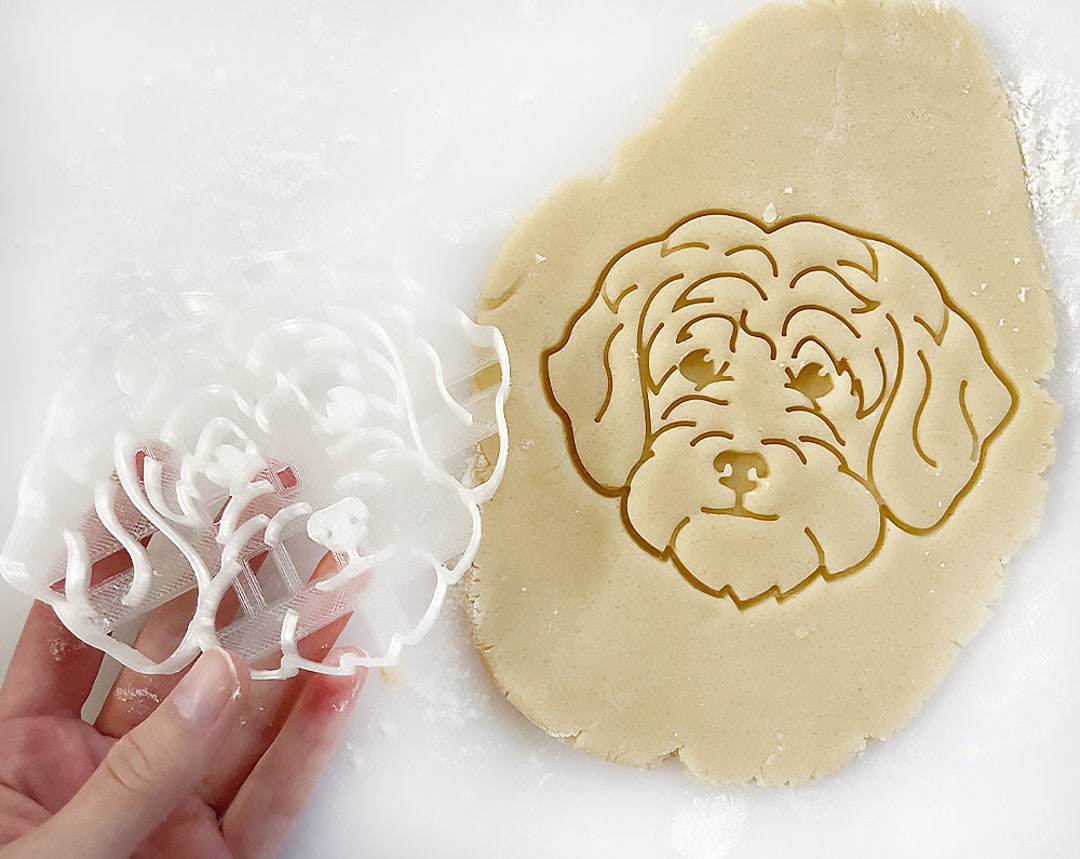 Schnoodle Dog Face Cookie Cutter, Pet Owner Gift, Fondant Cutter, Clay ...